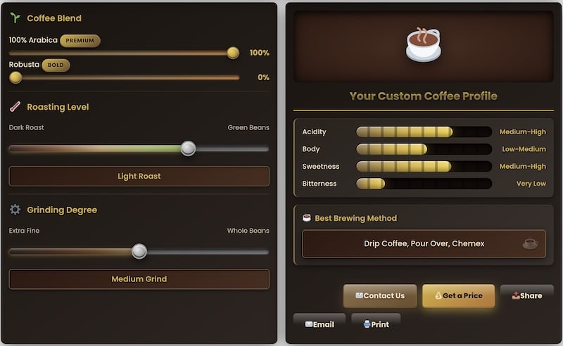 Coffee Roasting and Grinding Simulator - Swab Dealers Coffee Beans